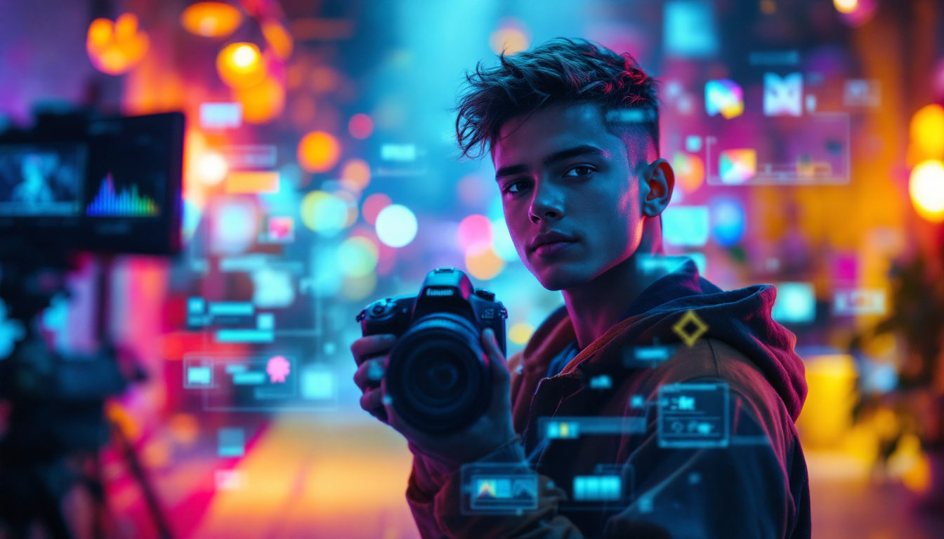 DSLR Cute Boy Editing Background HD | SocialAF | AllYourTech